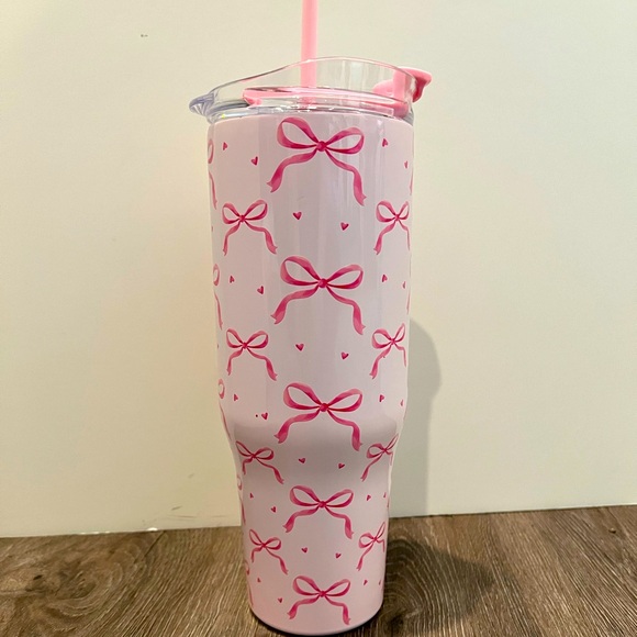 Hobby Lobby | Dining | Last One Super Cute Pink Bows Hearts Stainless ...